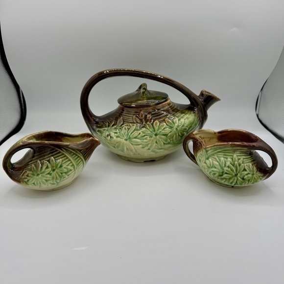 Mccoy | Kitchen | Vintage 94s Mcm Signed Mccoy Daisy Tea Teapot Creamer ...